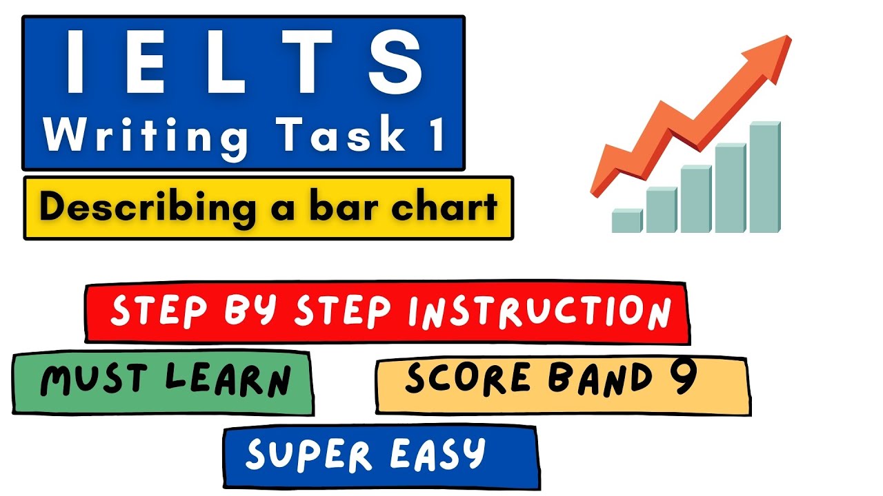 IELTS Writing Task 1 Bar Chart Band 9 (#14) - EASY English - YouTube