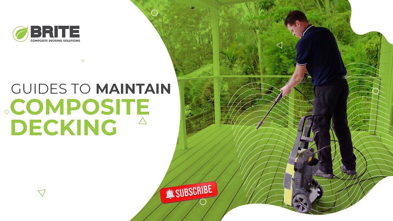 Brite Decking - Guides To Maintain Your Composite Deck - YouTube