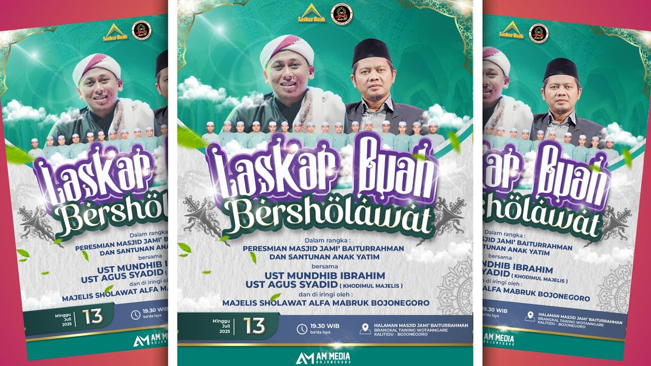 LASKAR BUAH BERSHOLAWAT | PERESMIAN MASJID JAMI' BAITURRAHMAN ...