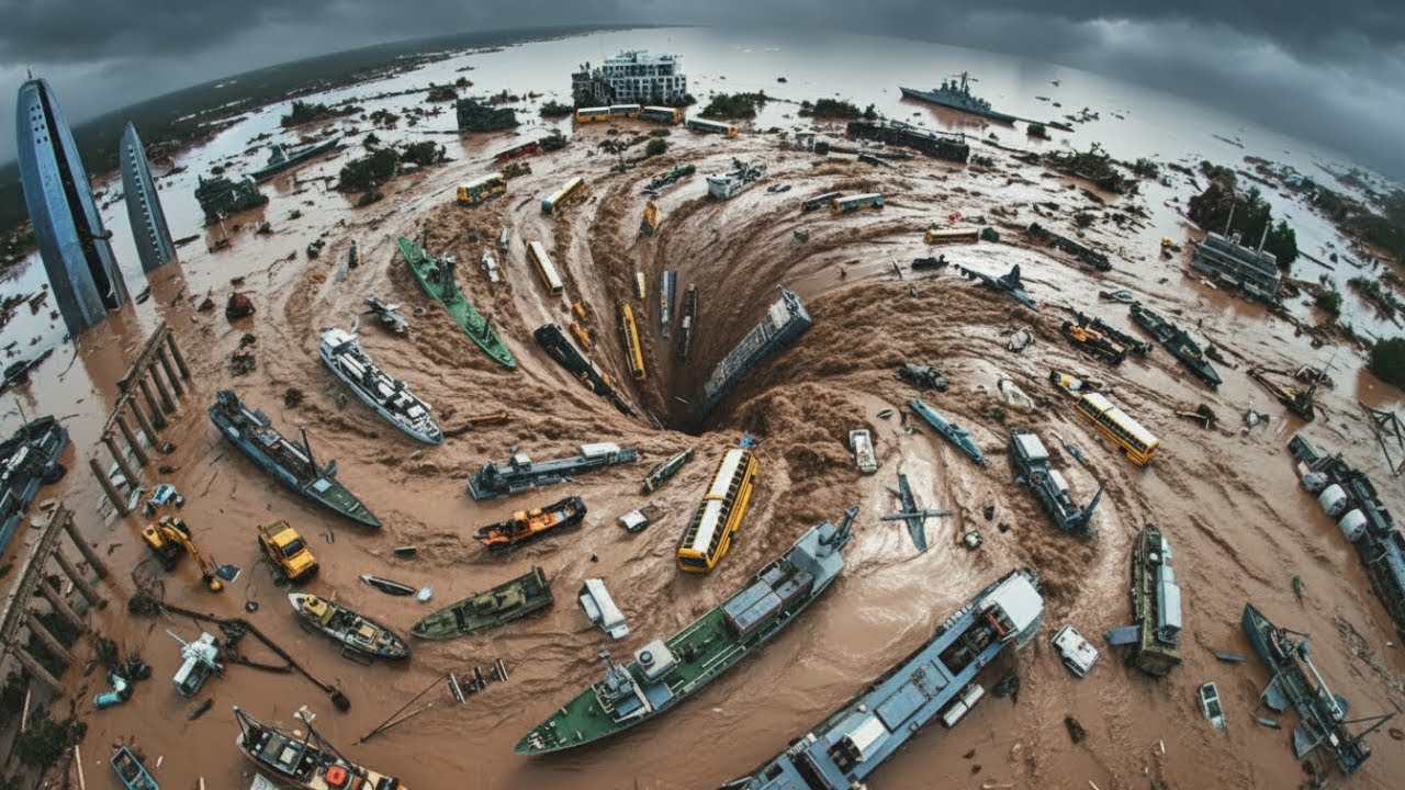 Mega Tsunami Destroys Entire City in Seconds | Real Natural Disaster ...
