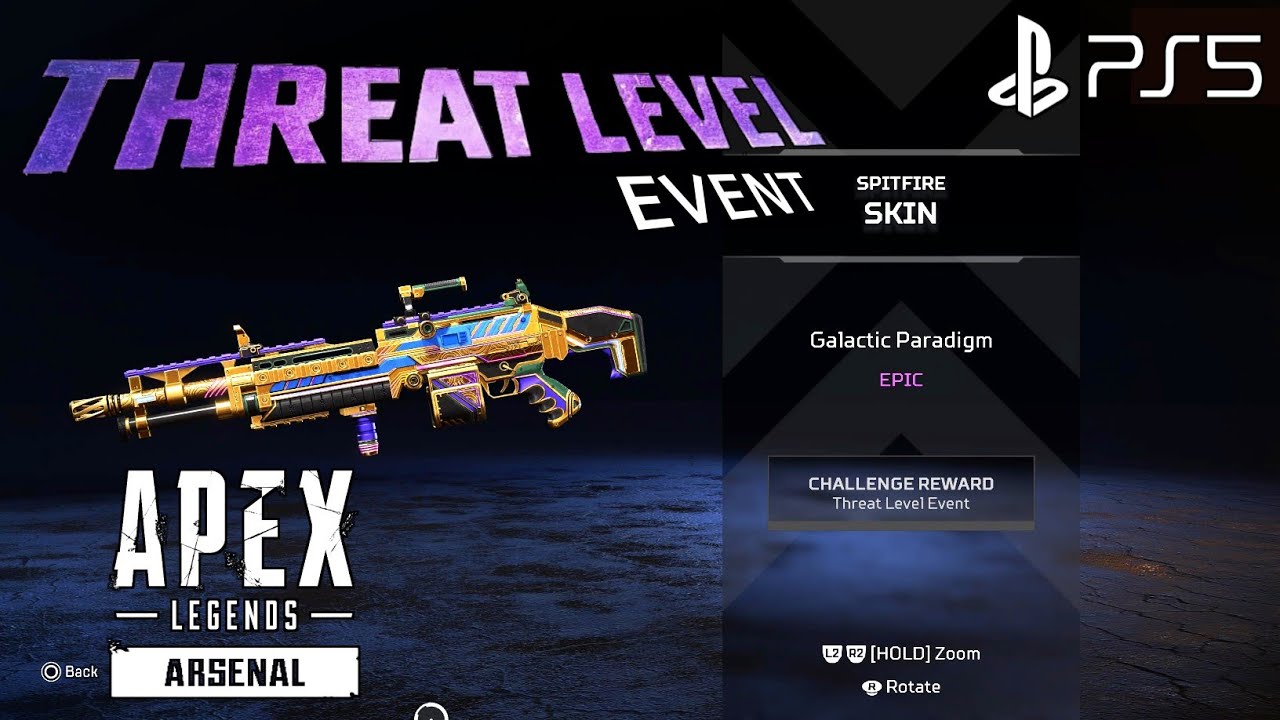 Spitfire Galactic Paradigm Skin APEX LEGENDS Galactic Paradigm Spitfire ...