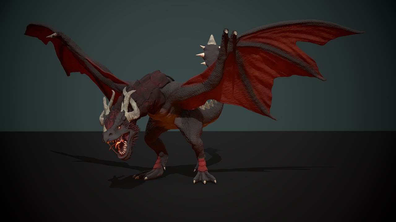 Dragon // Turntable renders - YouTube