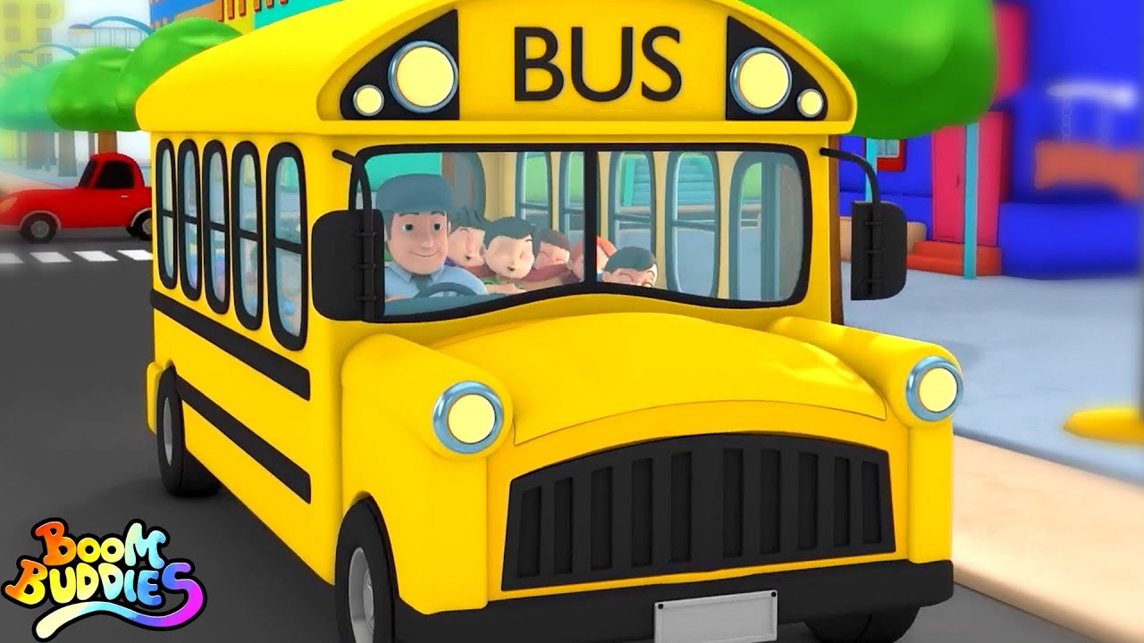 Wheels On The Bus, Yellow School Bus and Kids Rhymes - YouTube