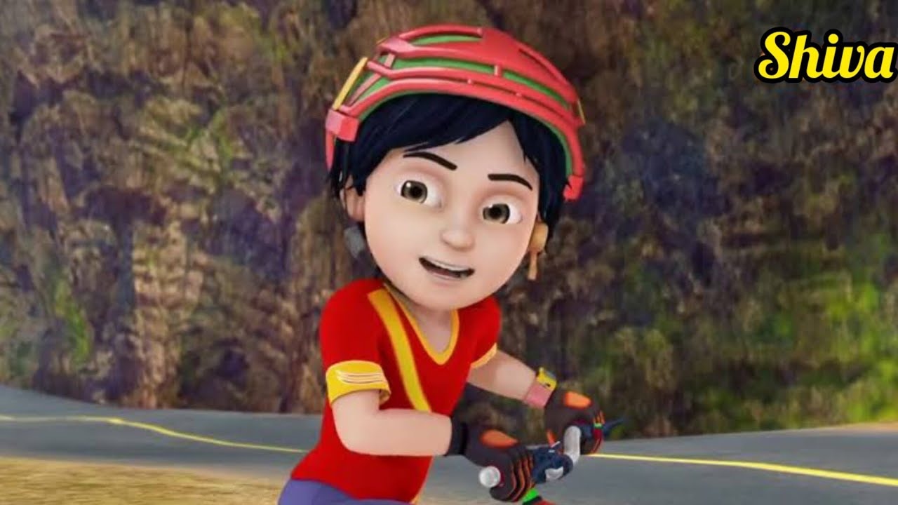 Shiva | शिवा | best cycle stunt cartoon game video | Shiva New cartoon ...
