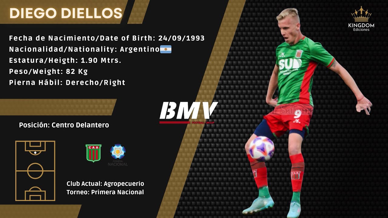 Diego Diellos // Centro Delantero 2023 - YouTube