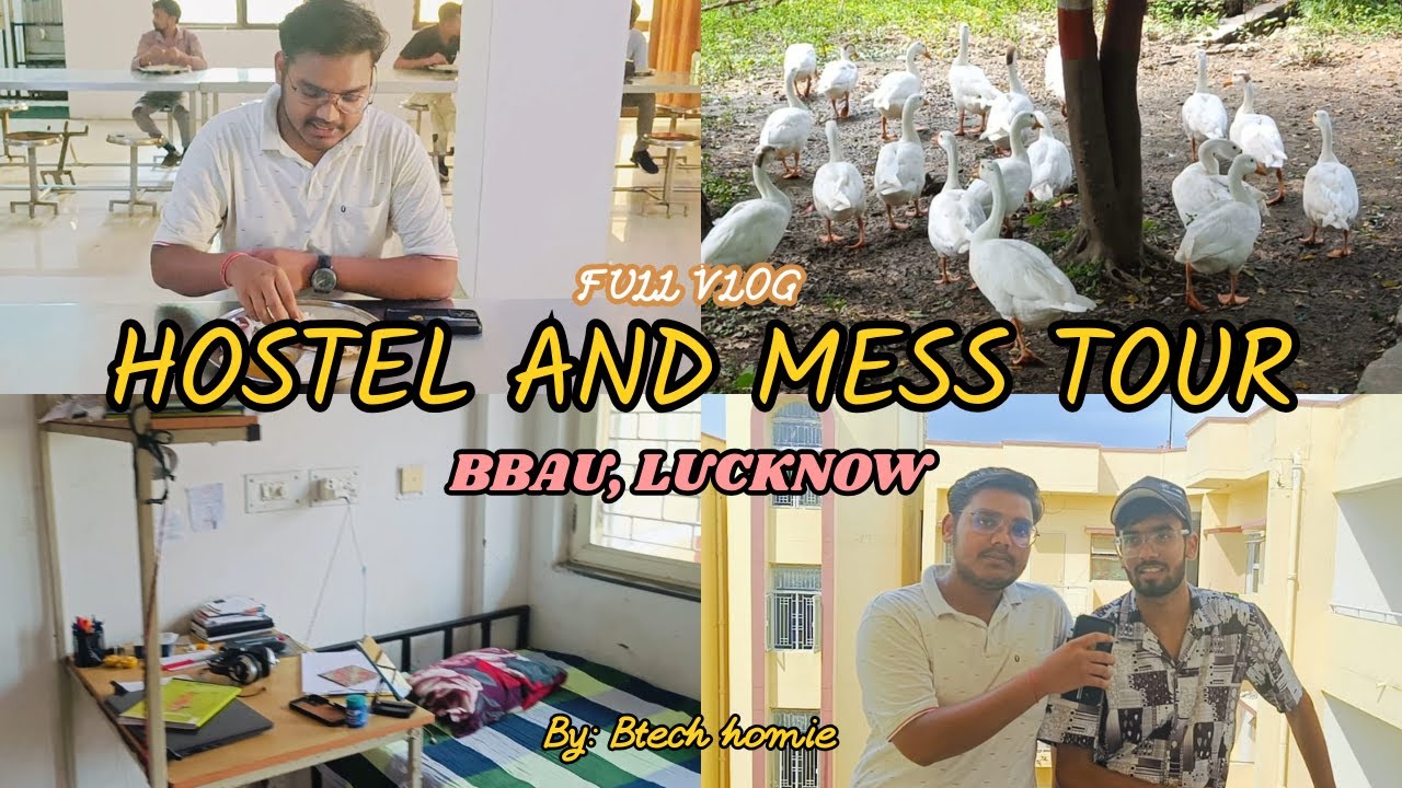 HOSTEL AND MESS TOUR OF BBAU 😱 YOU WONT'T BELIEVE THIS FOOD!! | BBAU ...