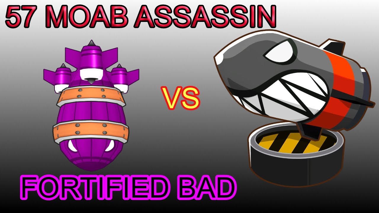 CAN 57 Moab Assassin abilities POP A FORTIFIED BAD? Bloons TD Battles 2 ...