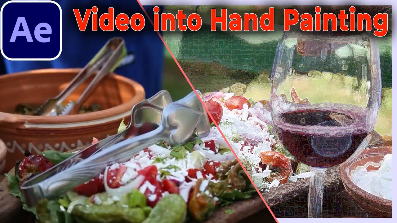Easy to turn video into hand painting in After Effects #oe315 - YouTube