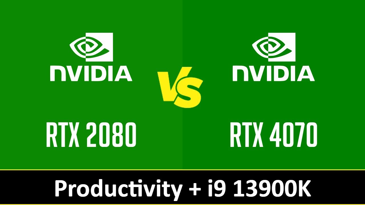 RTX 2080 vs RTX 4070 - Productivity (i9 13900K) - YouTube