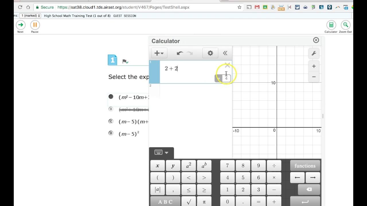 SBAC Math Training Test Review for Students - YouTube