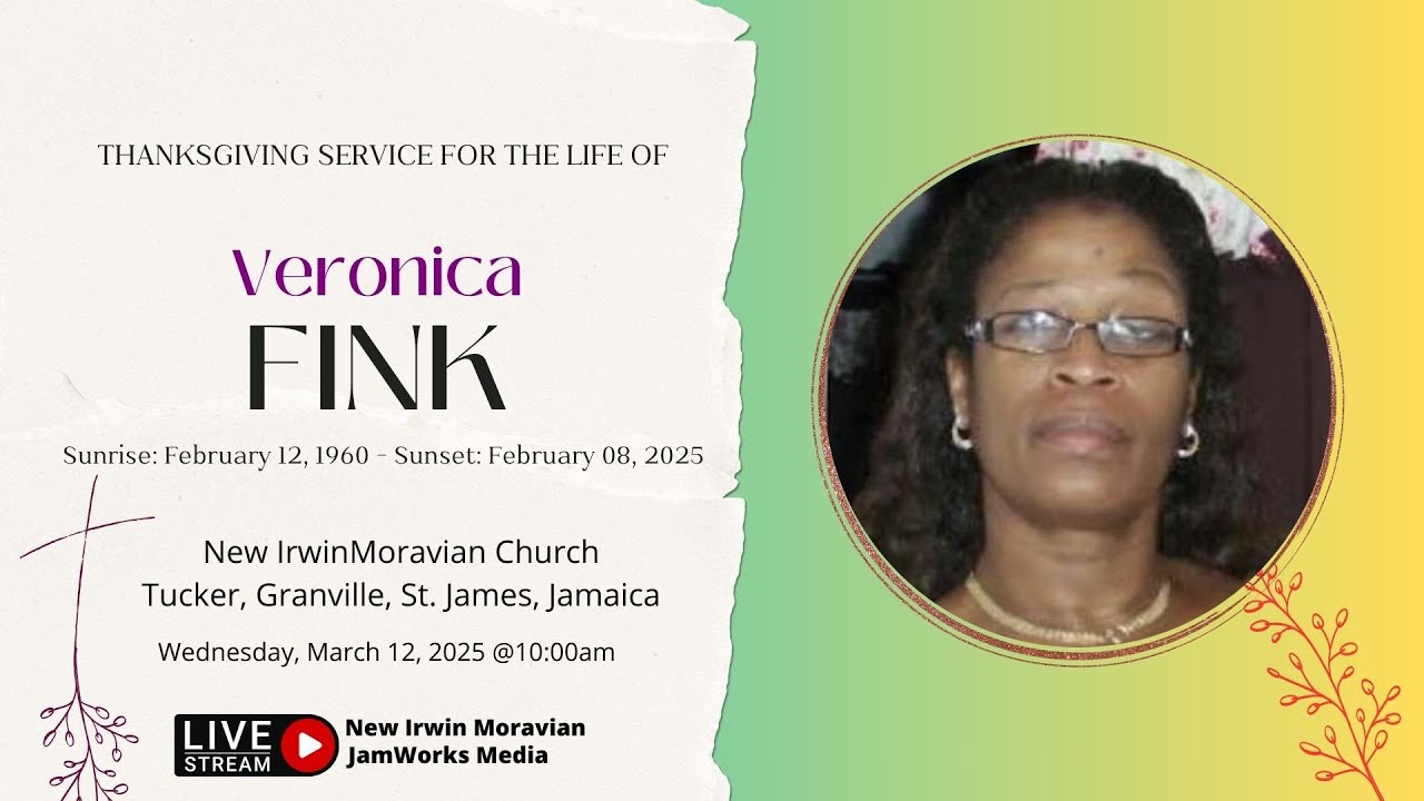 Veronica Fink | Funeral Service | New Irwin Moravian Church - YouTube