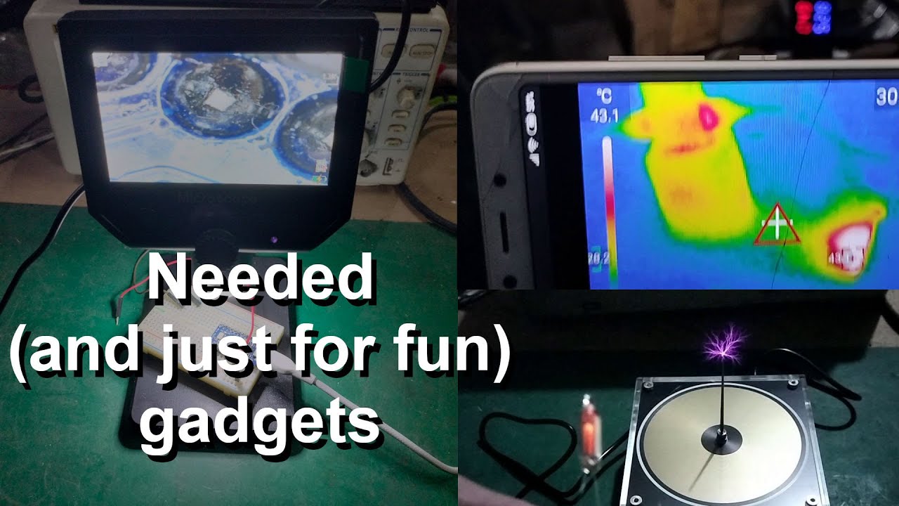 A digital microscope and a mobile phone thermal camera for electronics ...