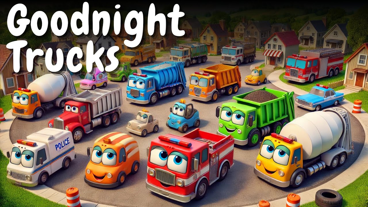 Goodnight Trucks 🚛 Cozy Bedtime Story with Relaxing Sounds - YouTube