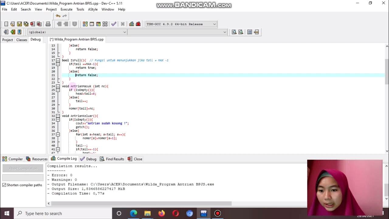 Flowchart dan Program Antrian BPJS (Queue) - YouTube