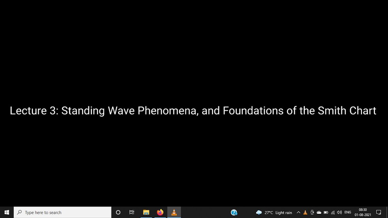 Lecture 3: Standing Wave Phenomena, and Foundations of Smith Chart ...