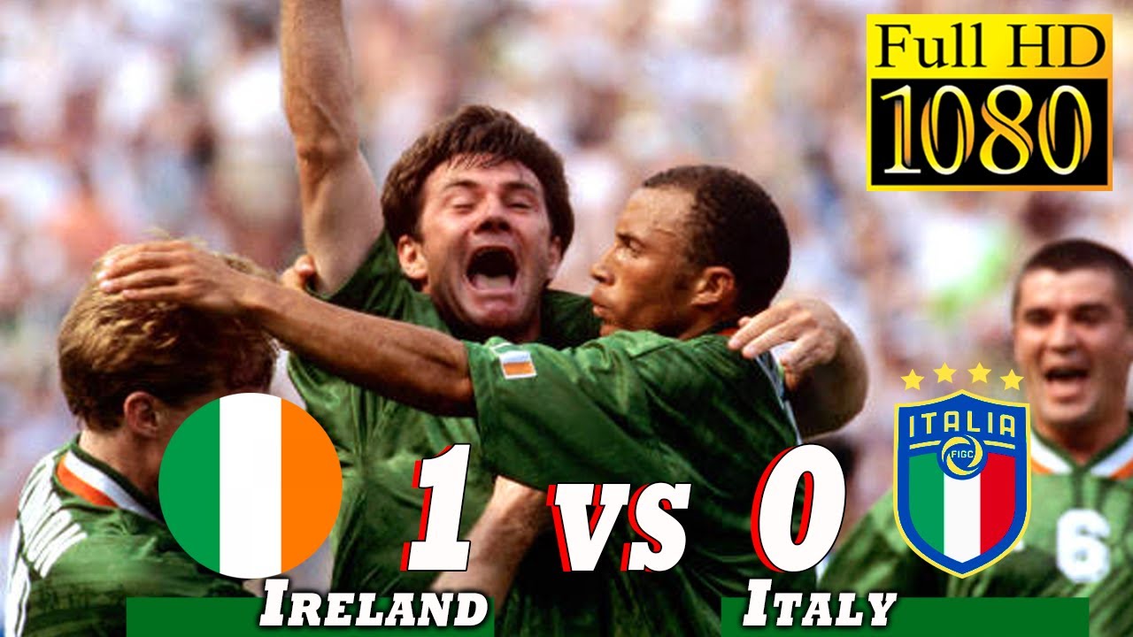Ireland 1-0 Italy World Cup 1994 | Full highlight - 1080p HD | Roberto ...