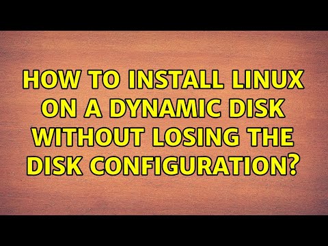 How to install Linux on a dynamic disk without losing the disk ...