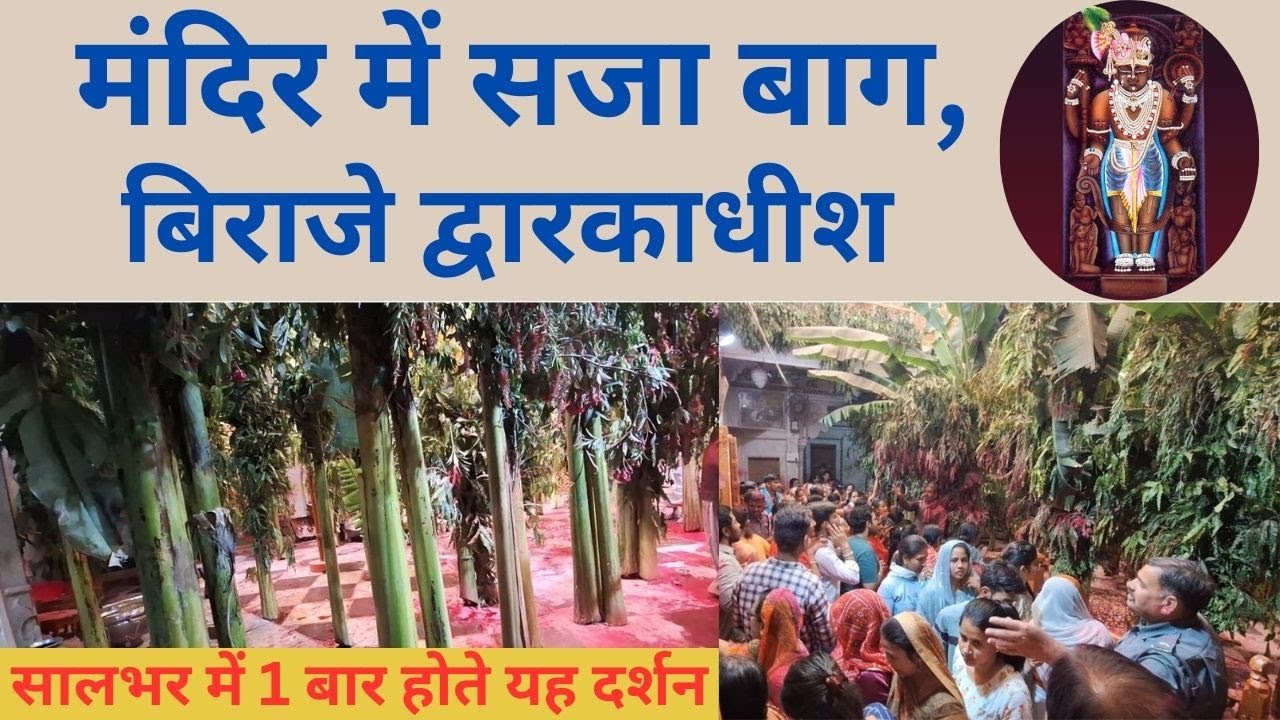 Dwarkadhish Temple Kankroli में 84 खंभ के अद्भुत दर्शन, अनूठे होली ...