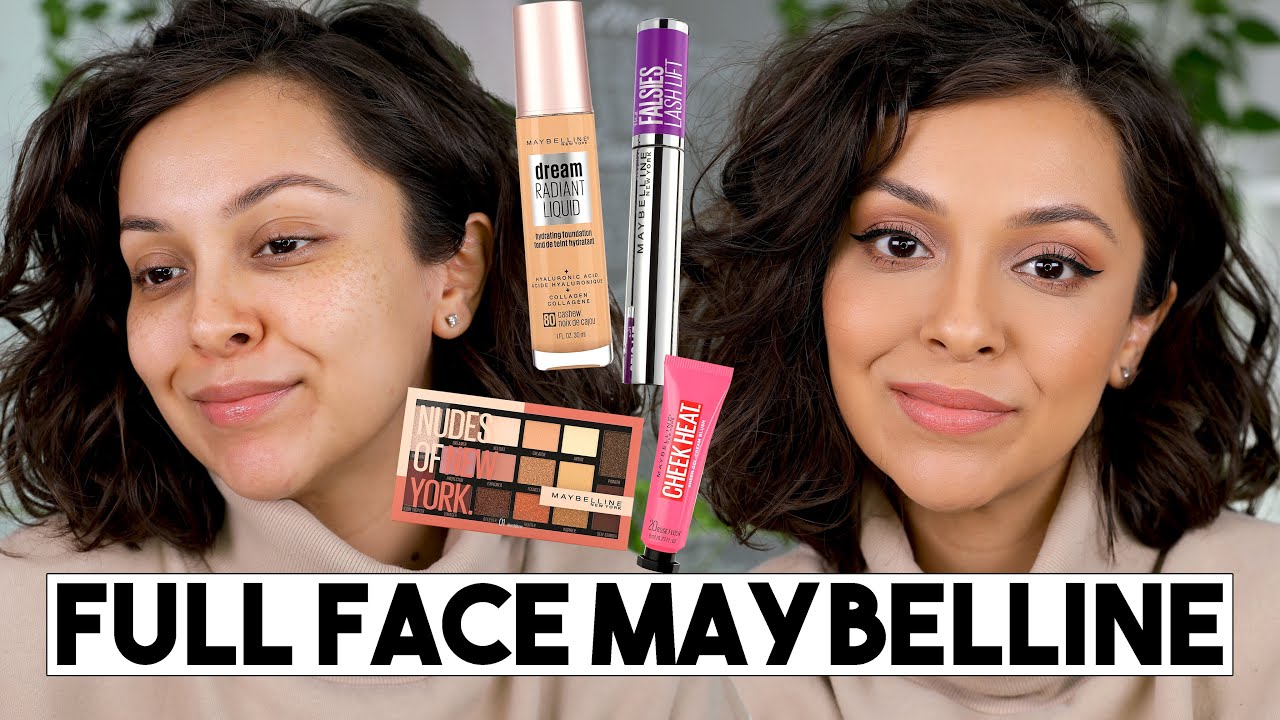 FULL FACE OF MAYBELLINE FIRST IMPRESSIONS! | One Brand Makeup Tutorial ...