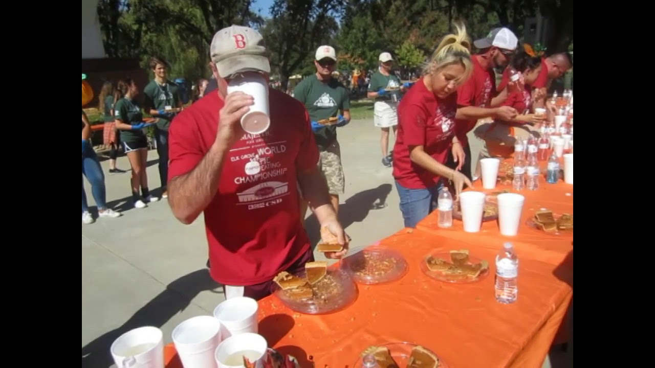 MLE Sanctioned 2017 World Pumpkin Pie Eating Contest - Elk Grove ...