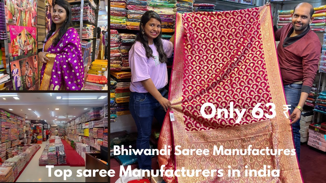 63₹ Saree Royal Textile Market Bhiwandi | Saree Manufacturers ...