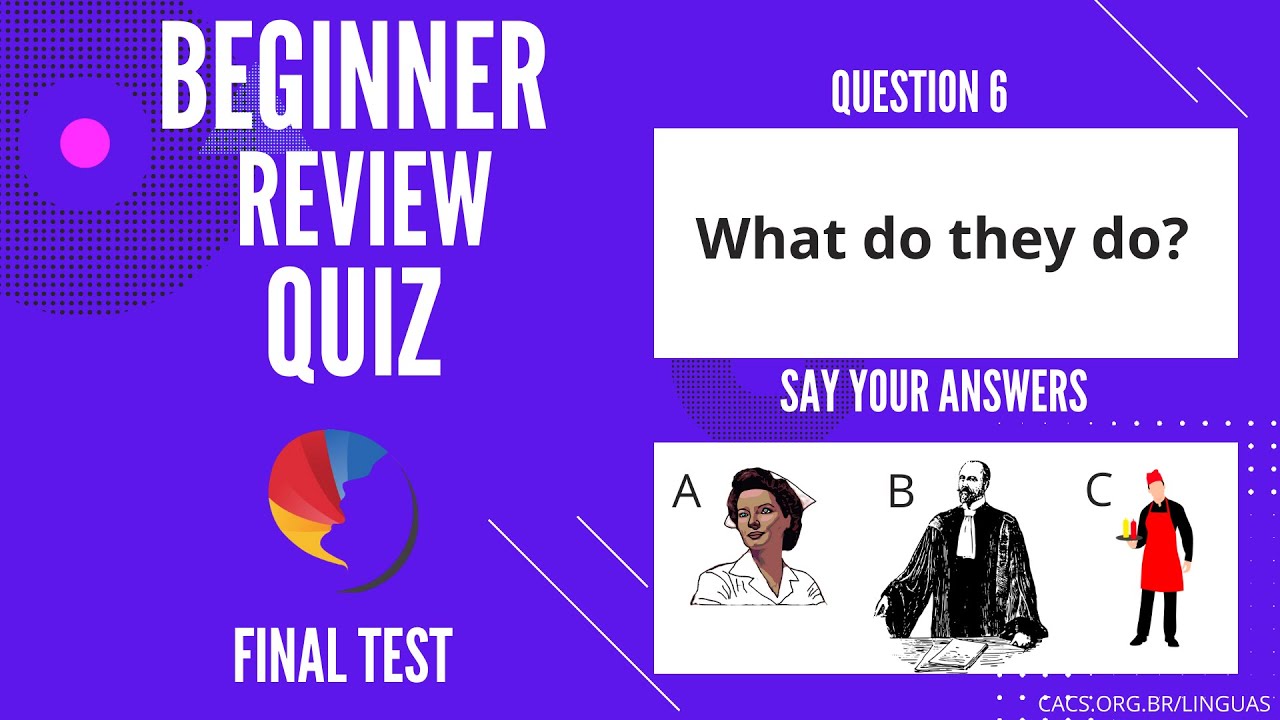 REVIEW QUIZ - BEGINNER (FINAL TEST) - YouTube