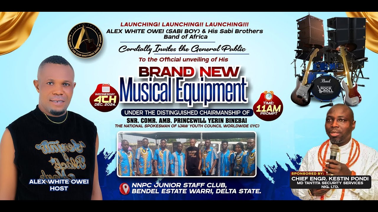 Alex White Owei Official Unveiling Of His Brand New Music Equipment ...
