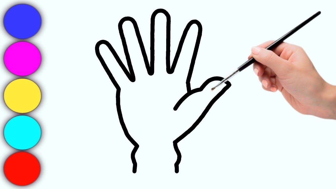 How to make Hand Drawing।। ।। Kids drawing।। Kids Art।। Children ...