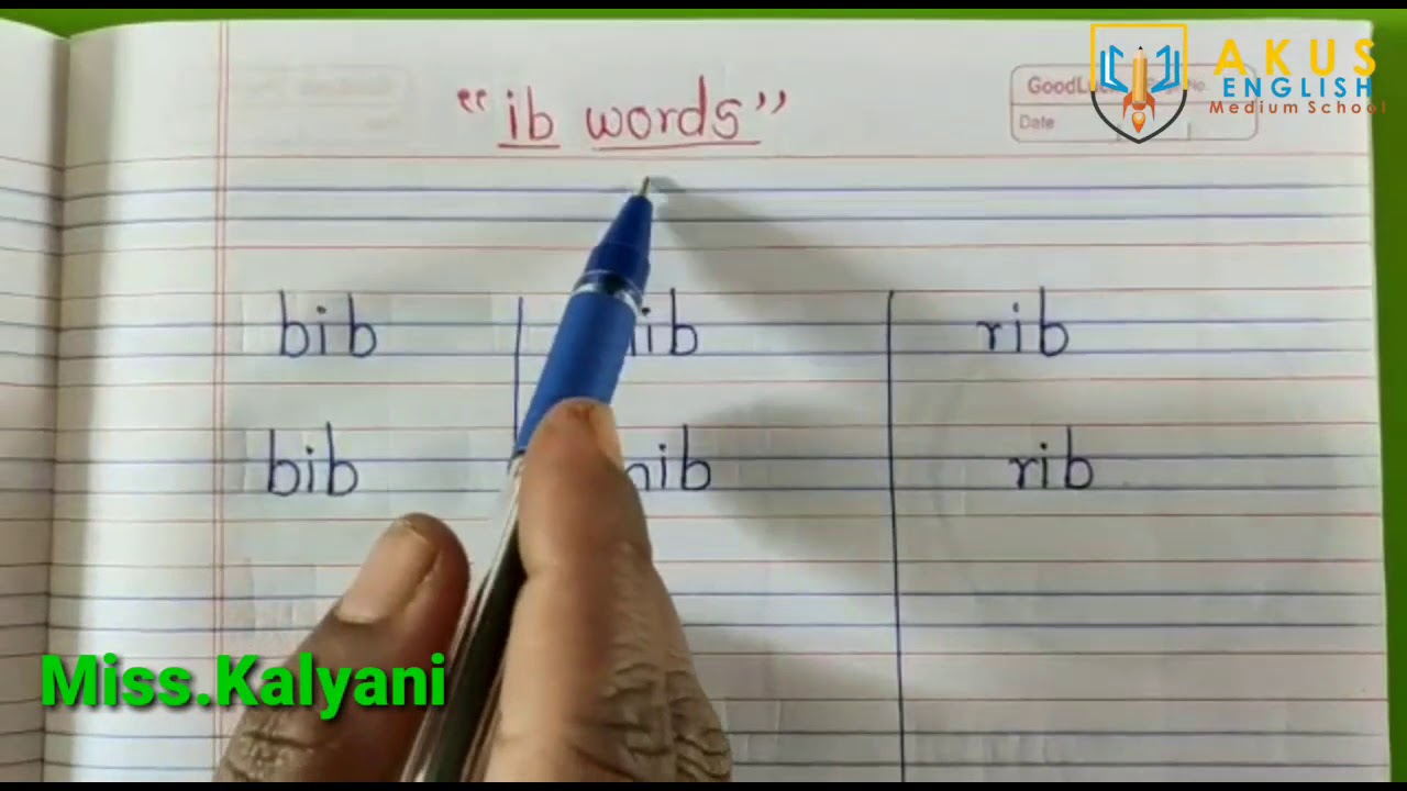 Learn -ib Words | Pre-Primary - YouTube