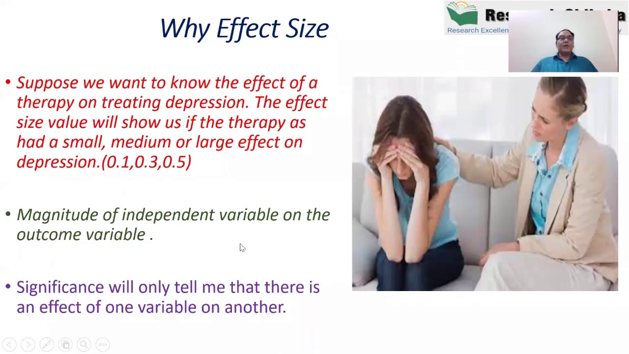 Effect Size estimation for meta analysis SMD case - YouTube
