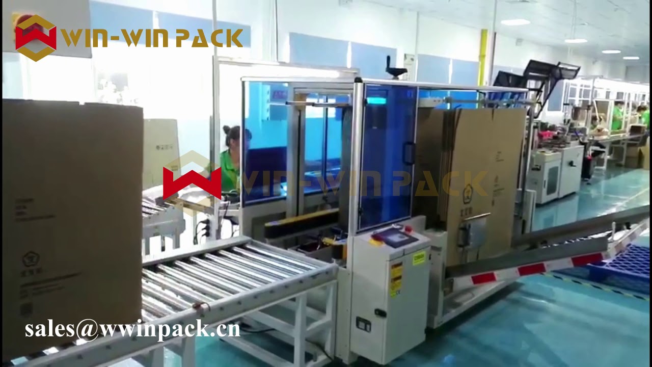 WIN-WIN PACK Pick and place case packer/China carton erector/Carton ...
