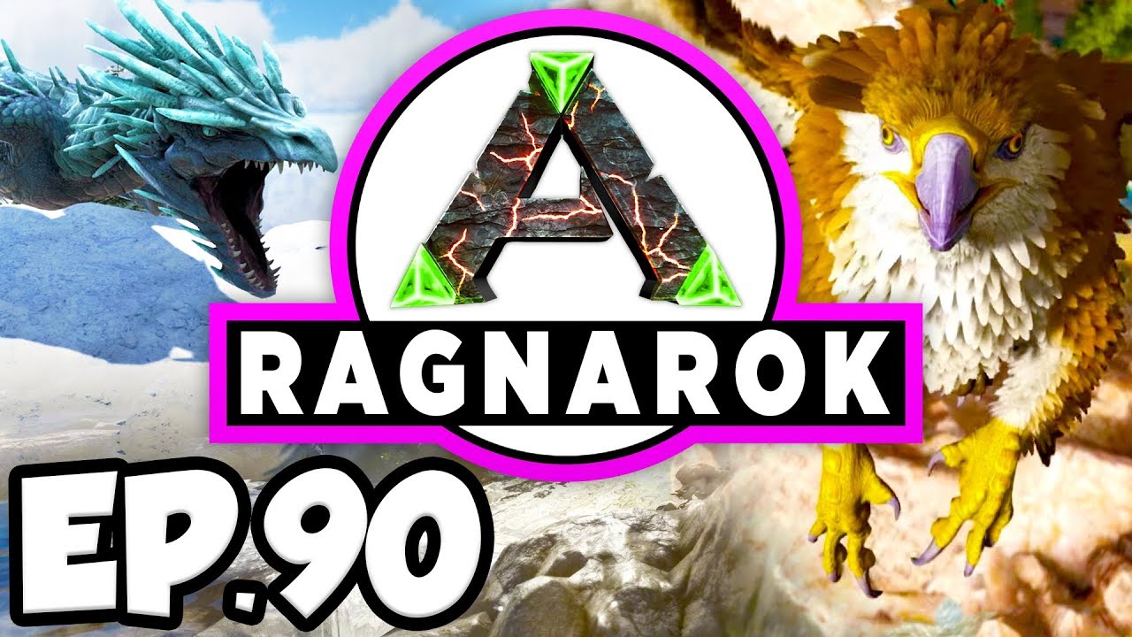 ARK: Ragnarok Ep.90 - ALPHA T-REX DINOSAURS TAME ATTEMPT, SKELETAL ...