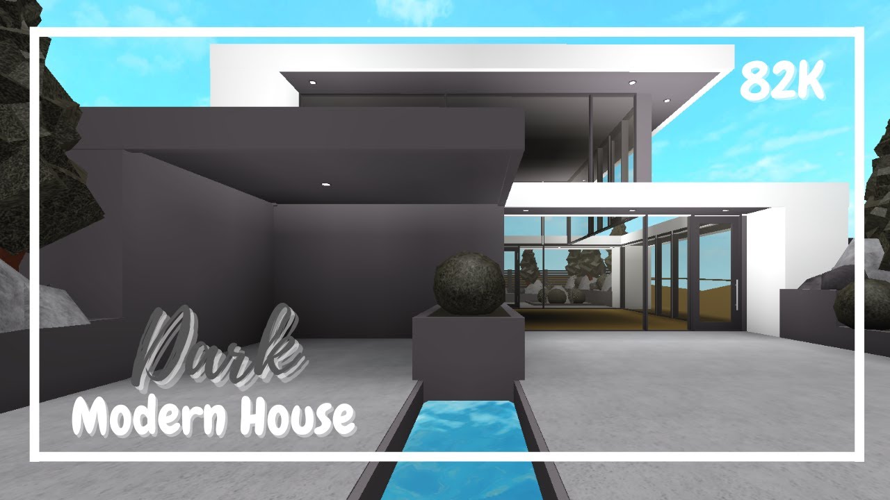 Dark Modern House Part 1 || 82K || Roblox Bloxburg - YouTube