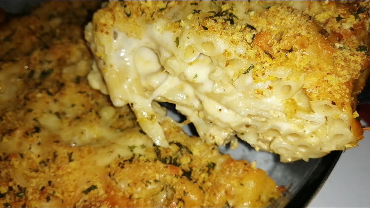 How to make Trini Eggless Macaroni Pie- BellyFull - YouTube