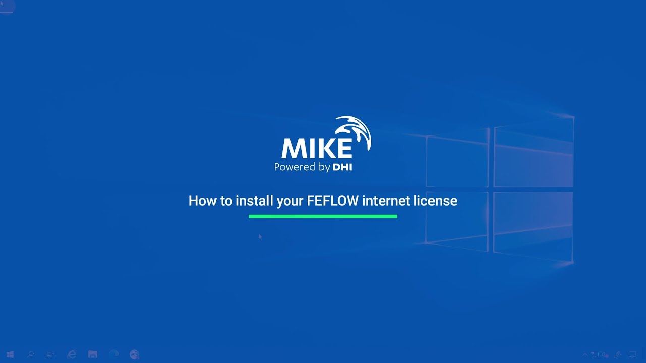 How to install your FEFLOW internet license - YouTube