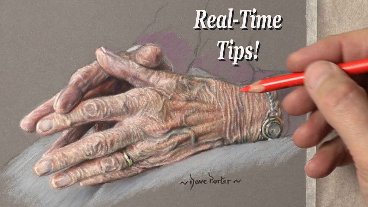 Pastel Portrait Tips... How to Paint/Draw a Realistic Old Wrinkled ...