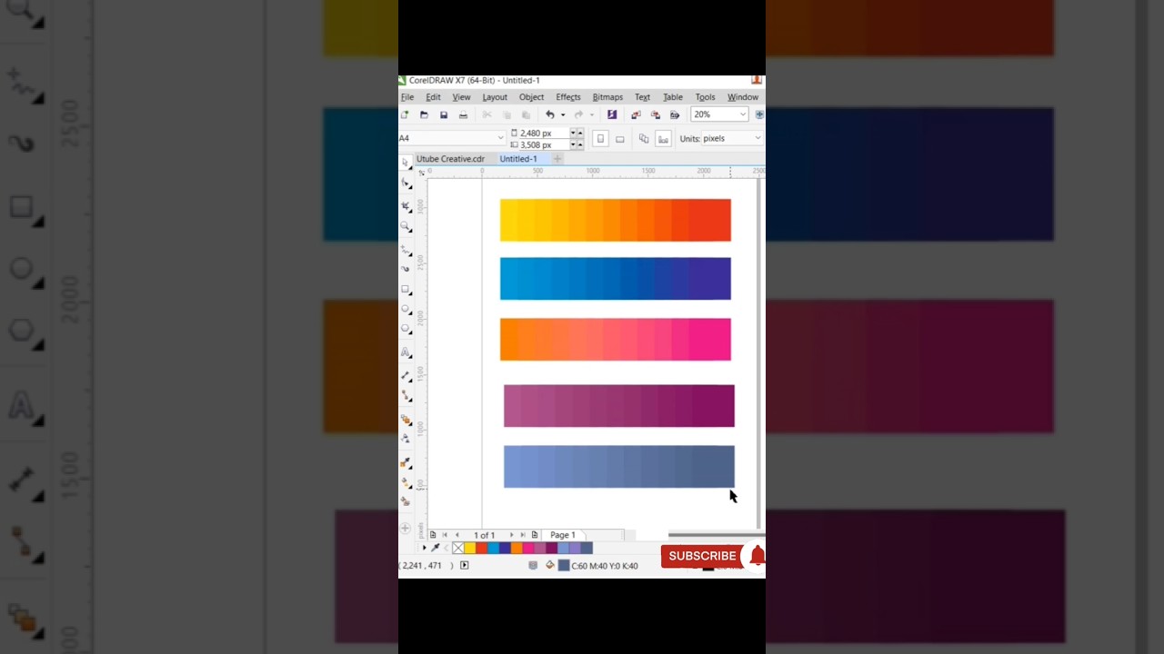 How to create colour palette in #coreldraw #coreldrawtutorial # ...