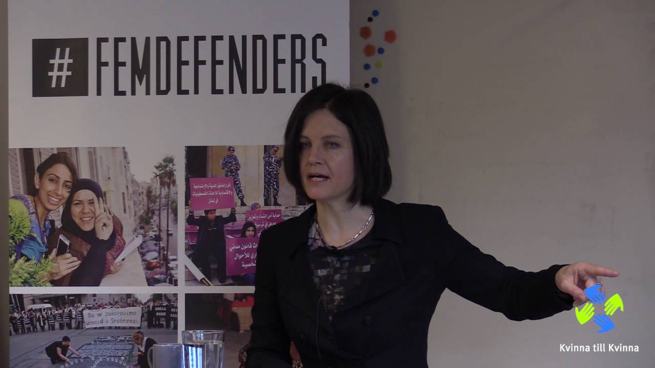 Jacqui True at Kvinna till Kvinna - YouTube