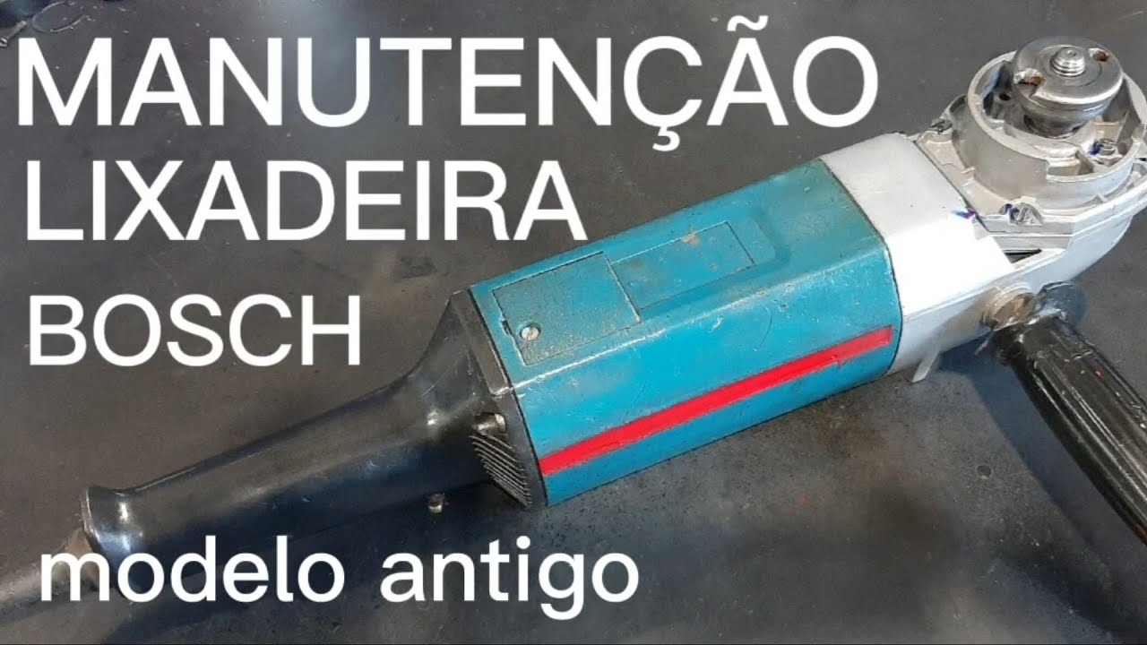 MANUTENÇÃO E REBOBINAGEM LIXADEIRA BOSCH MODELO ANTIGO - YouTube