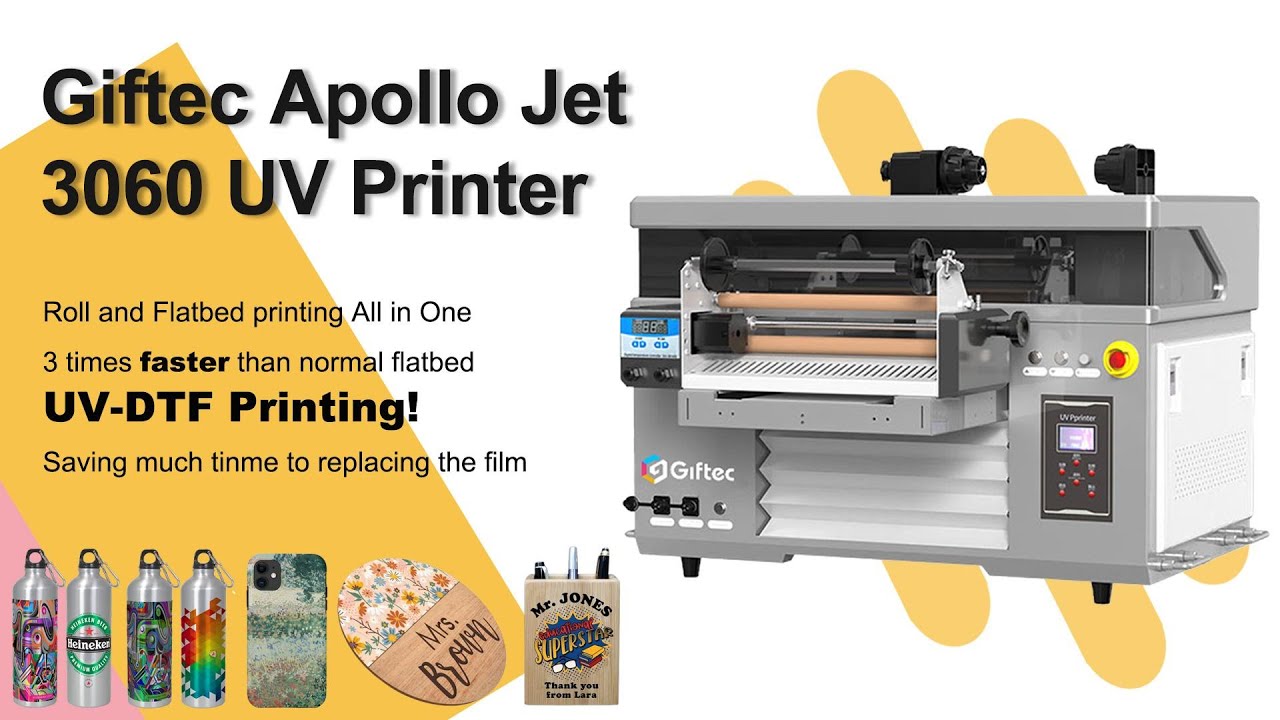 UV Flatbed and Roll 2-in-1 printer！Multifunctional UV DTF printer ...