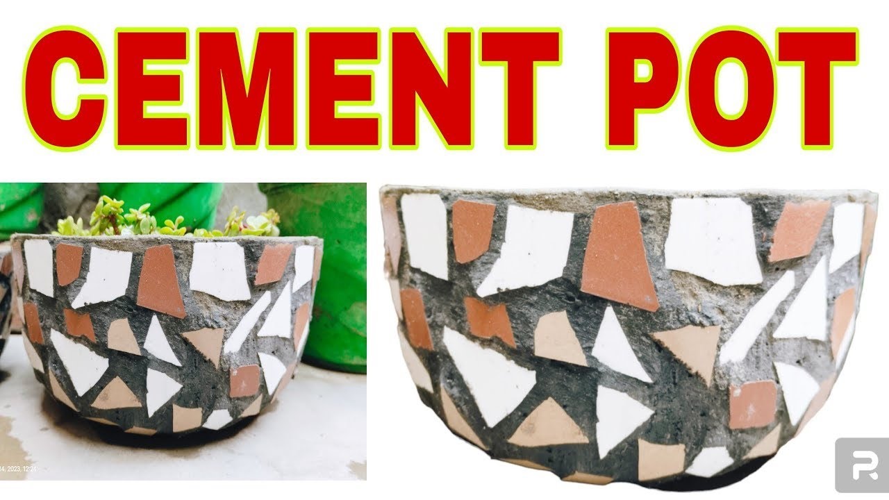 Make unique cement planters | cement craft ideas | #gamle #cement # ...