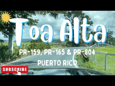 Toa Alta, PUERTO RICO in 4K! Roads PR-159, PR-165 & PR-804 in 2022 - YouTube