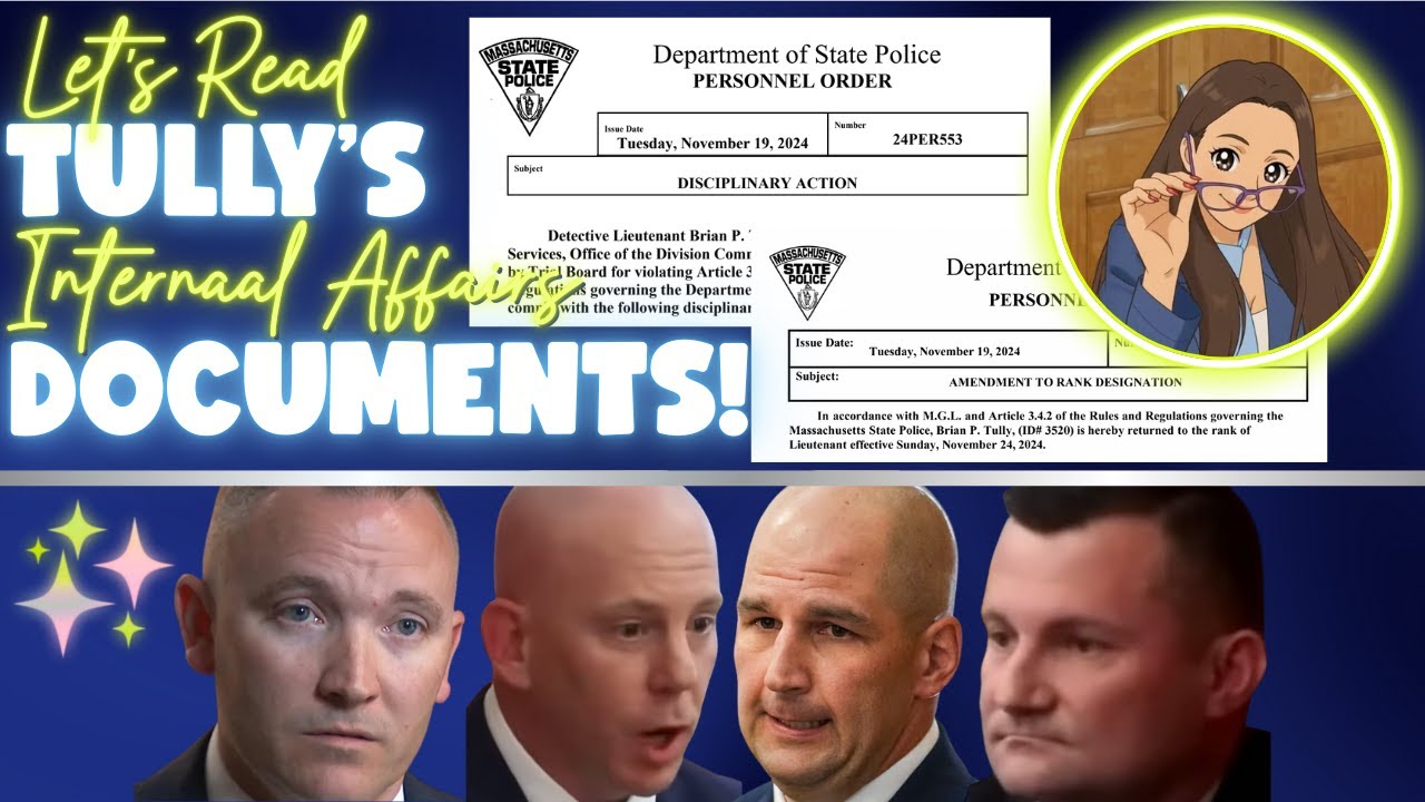 Let's Read: Brian Tully's Internal Affairs Investigation Documents ...