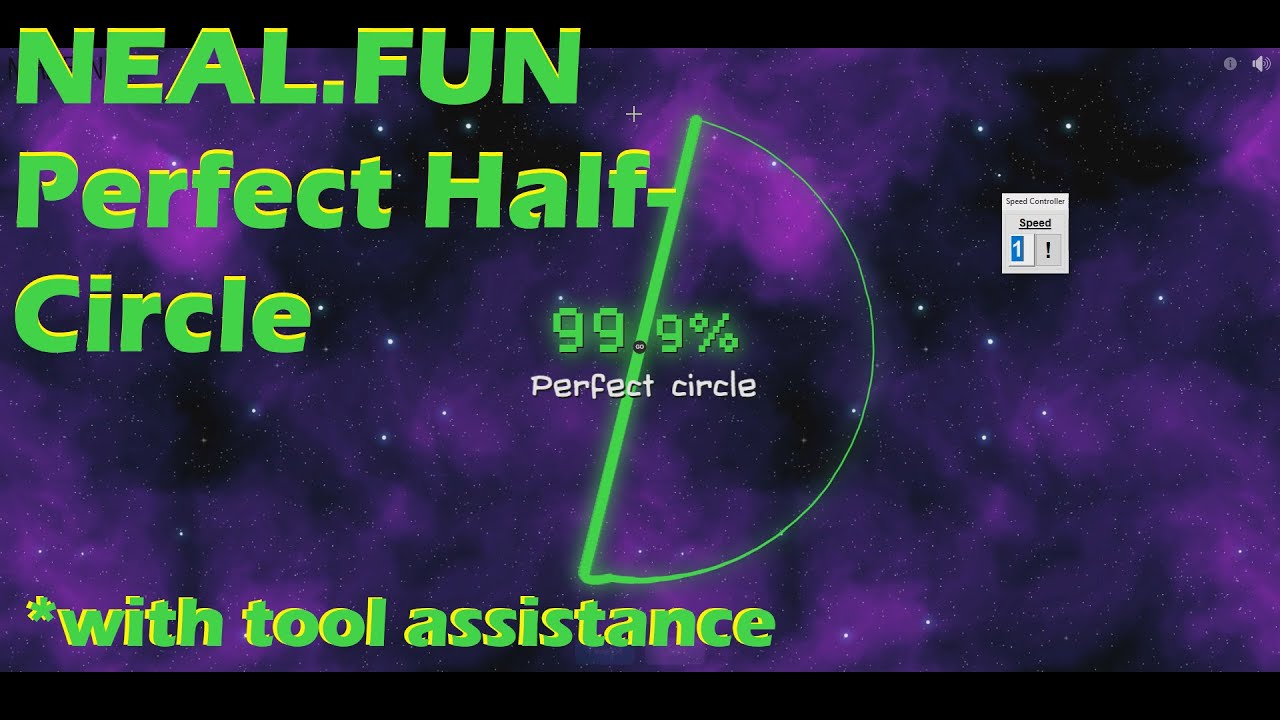 neal fun 99.9% perfect half-circle - YouTube