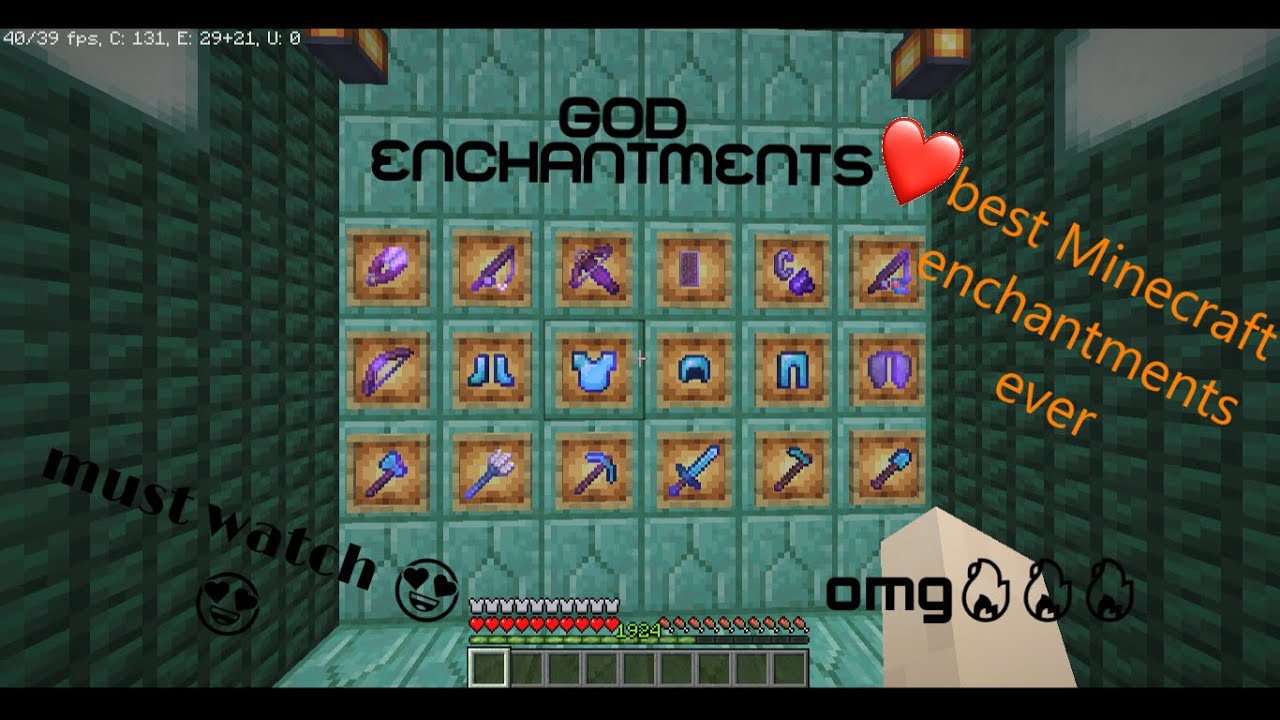 Best Enchantments For All Armor ,Tools ,weapons in Minecraft - YouTube
