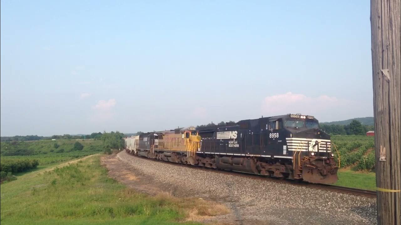 Norfolk Southern Train With Union Pacific C40-8 9239 and NS SD60 6631 Near North East ...