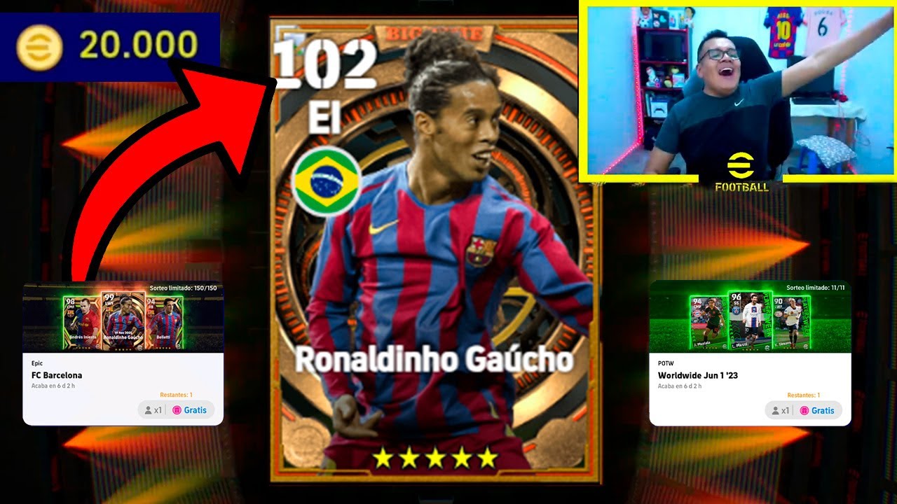 😱 Me Sale Ronaldinho 102 Big Time En Este Pack Opening De Efootball