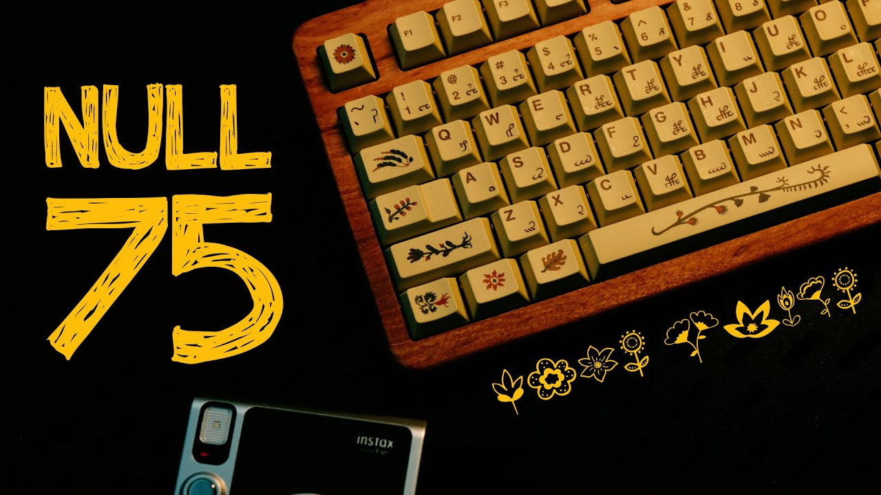 SPECIAL MATERIAL FOR CUSTOM KEYBOARD - WOOD - NULL75 (Natural version ...