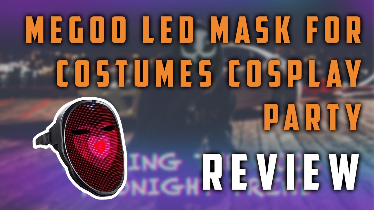 Megoo Led Mask for Costumes Cosplay Party - YouTube