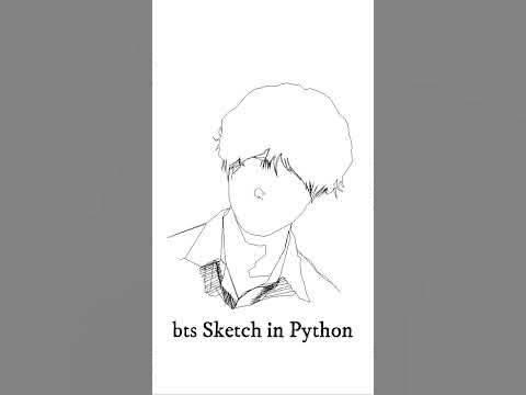 Python Program | bts Sketch | #shorts #viral #short #youtubeshorts # ...